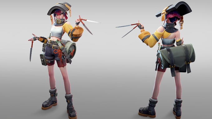 Be your blender 3d realistic cartoon character modeler,texturer, rigger ...