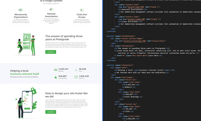 Turn your figma or any ui design into html, website by Sithum_ud | Fiverr