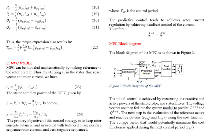Dfig control with model predictive controller on simulink by Danwriter580 | Fiverr