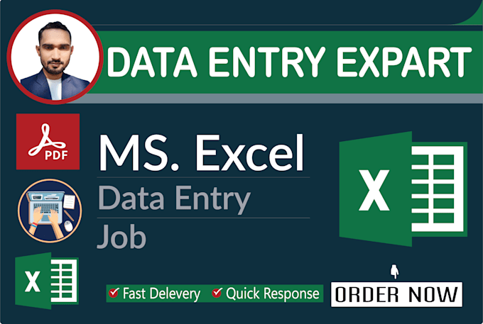 Do excel, word data entry, typing work job and compose by Ismail2631992 | Fiverr