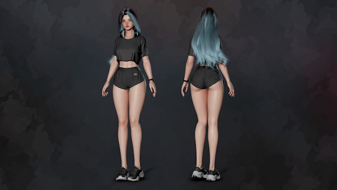 Realistic 3dmodel for vbtubing,vrm model,nsfw character,3d warrior model,daz 3d