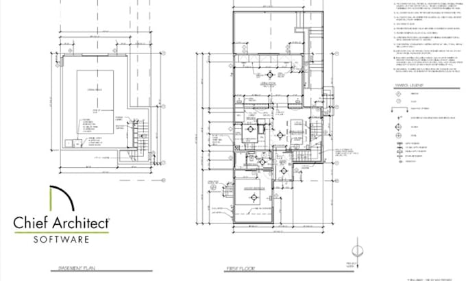 Draw architectural blueprints using chief architect x15, autocad for ...