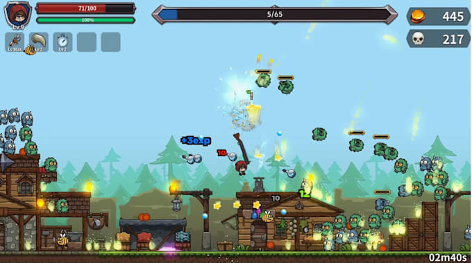 Develop multiplayer 2d stylized pixel art mmorpg game godot unity rpg ...