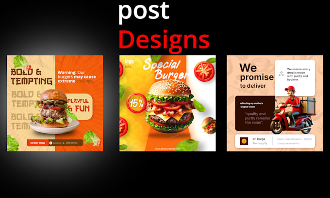 Design eye catching social media posts for instagram ads and facebook ...