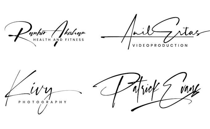Handwriting, signature, scripted, handwritten, cursive style logo by ...