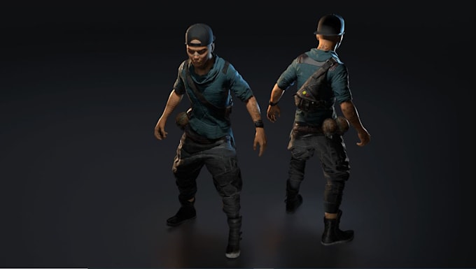 Be your 3d character modeler,vrm model, bake texture,daz studio,ue5rig ... Be your 3d character modeler,vrm model, bake texture,daz studio,ue5rig ...