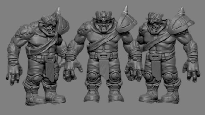 Sculpt 3d character model miniature action figures 3d cartoon character ...