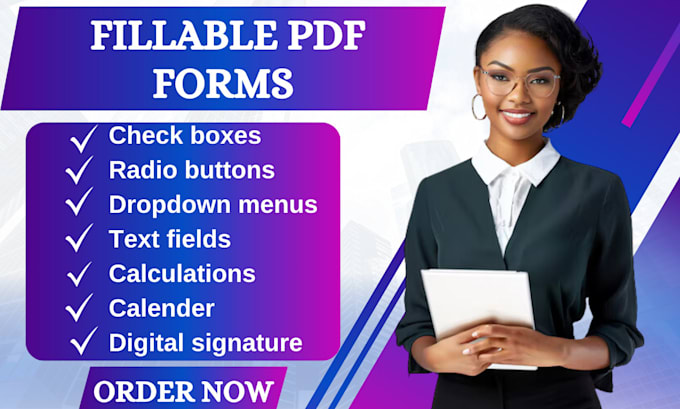Create editable dynamic fillable pdf form professionally by Natalie ...
