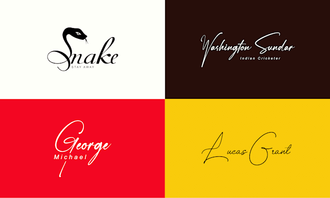 Do an elegant signature logo design by Vincent_jerin | Fiverr