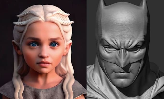 Do photorealistic 3d bust model character, facial modeling, avatar bust ...