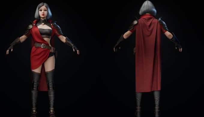 Be 3d polygonal character,pbr texture,animated,nsfw model,sharp3d game ...
