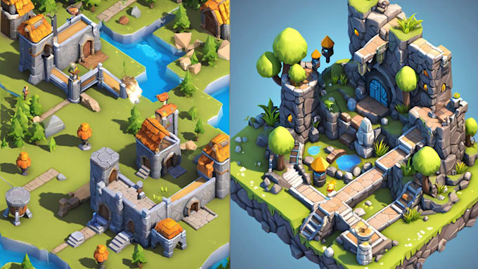 Design 3d game environment, level design unity, game environment, game ...