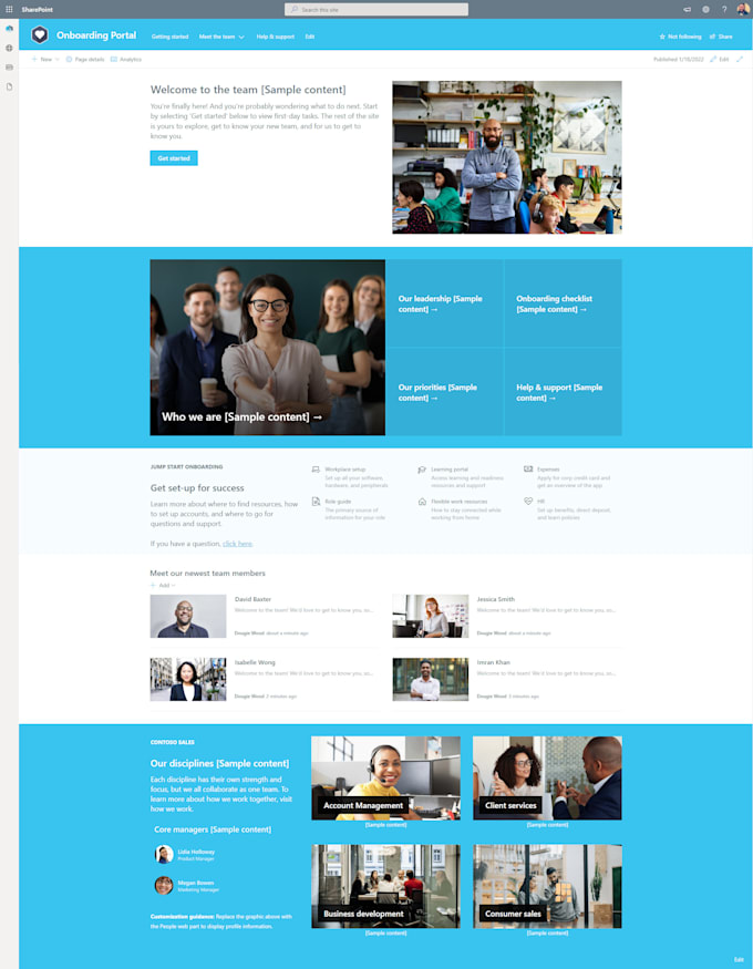 Create sharepoint website intranet or extranet website with ai ...