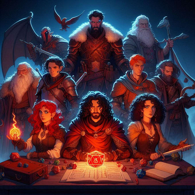 Make a dnd party and dnd illustration by Beastonite | Fiverr
