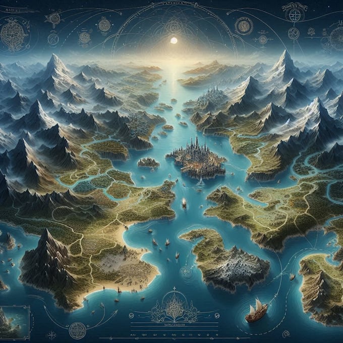 Make a fantasy dnd map art illustration for you by Gceamite | Fiverr
