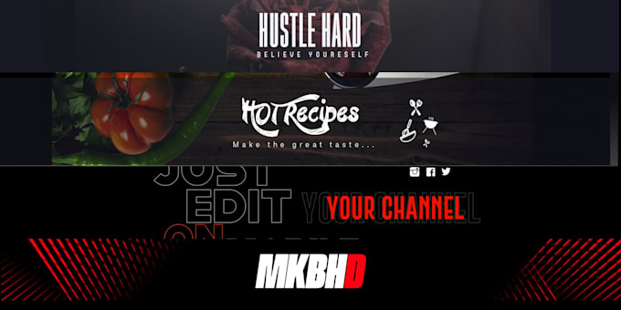 Design a youtube channel logo and banner by Ganeshramakrish | Fiverr