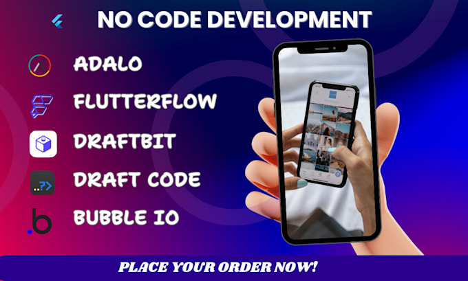 Design Customized Mobile App Using Adalo Bubble Flutterflow Draftbit Draftcode By Webcraftlabs
