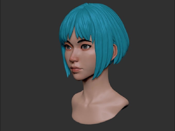 Sculpt 3d bust, 3d head model, 3d head bust, 3d model character bust in blender by Jethany | Fiverr