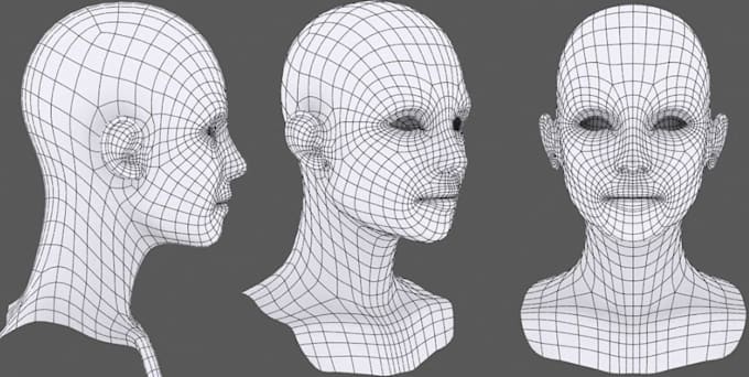 Create 3d realistic character, uv mapping lighting, rigging retopology ...
