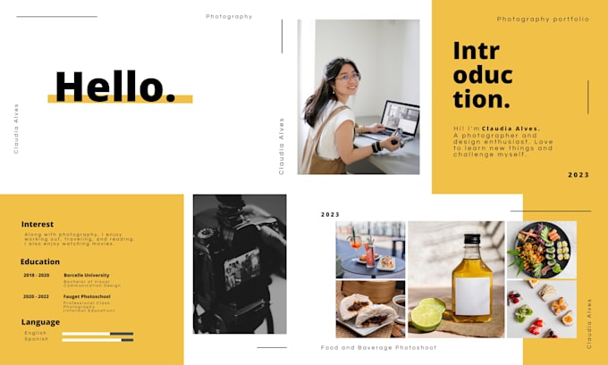 Create a canvas portfolio, canva portfolio design, and canva portfolio ...