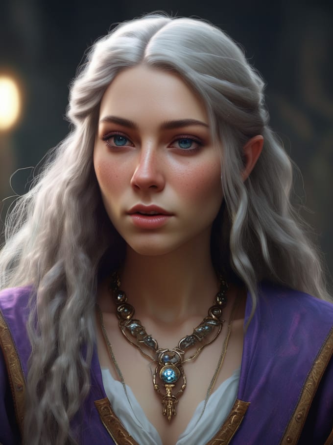Build up a fantasy dnd character art illustration by Wusleed | Fiverr