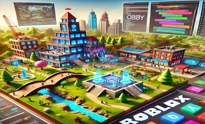 Script role playing roblox game,realistic game play,tycoon,lua,obby,gui,map,ui by Hisbellien ...