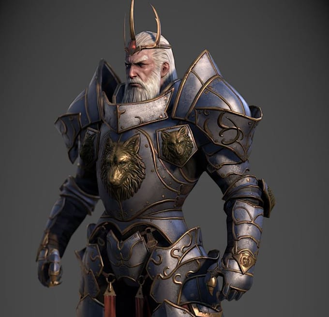 Create and model stylized and realistic 3d character for your game in blender by Pheramvix | Fiverr