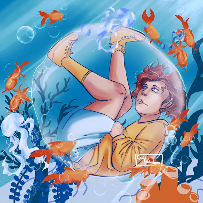 Design detailed custom characters for covers by Annylustrations | Fiverr