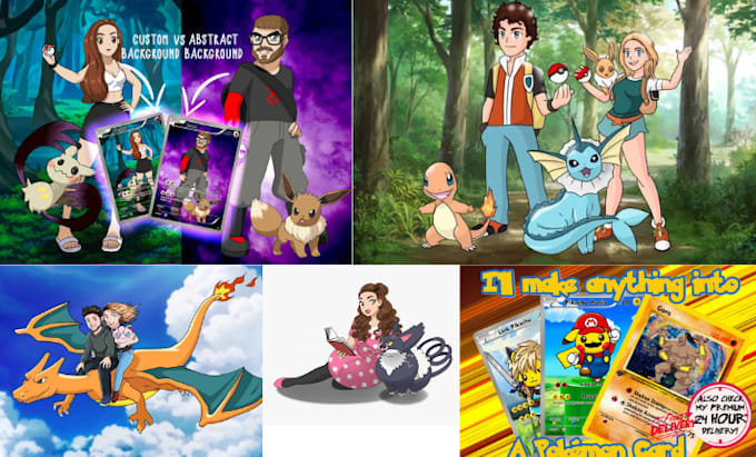 Create fakemon pixel pokemon trainer, pokemon art sprite sheet, anime ...