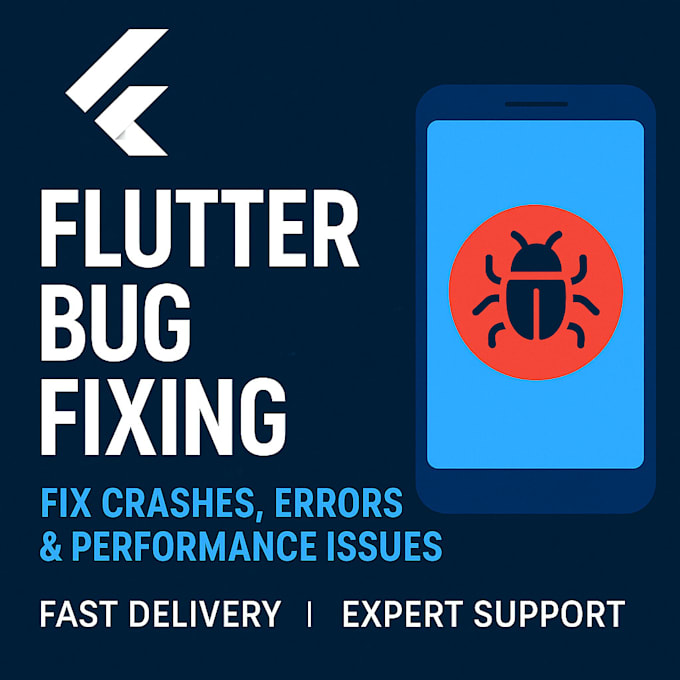 Fix bugs in your flutter app quickly and efficiently by Dev_huzaifa1 | Fiverr