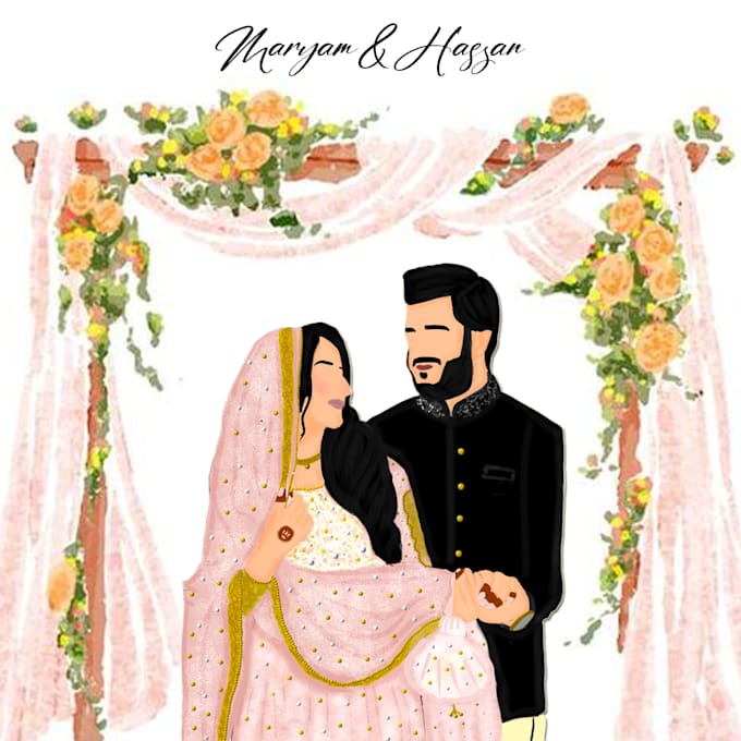 Draw a minimalistic vector illustration by Manalbilal | Fiverr