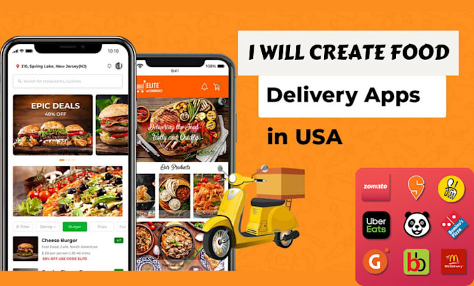 Develop multi restaurant food delivery app like uber eats and doordash by Brianherling | Fiverr