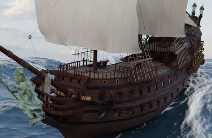 Do realistic render and 3d model of your yacht, 3d ship design, cargo ship by Beedesign099 | Fiverr