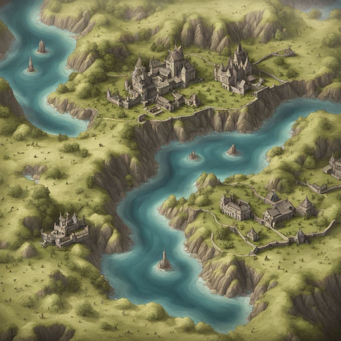 Create a custom fantasy 4k map by Cezanrdiner | Fiverr