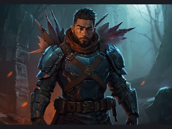 Create high quality 2d character art, fantasy art, sci fi art, and ...