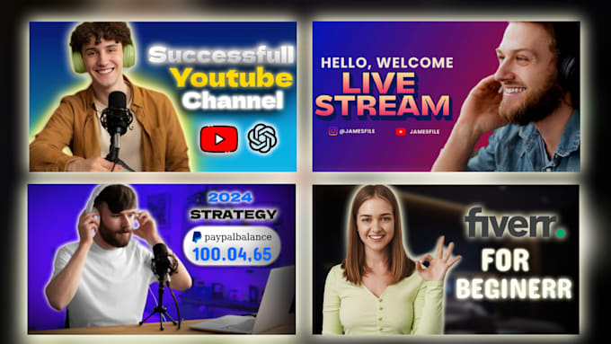 Design the best youtube thumbnail by Mennad_ | Fiverr