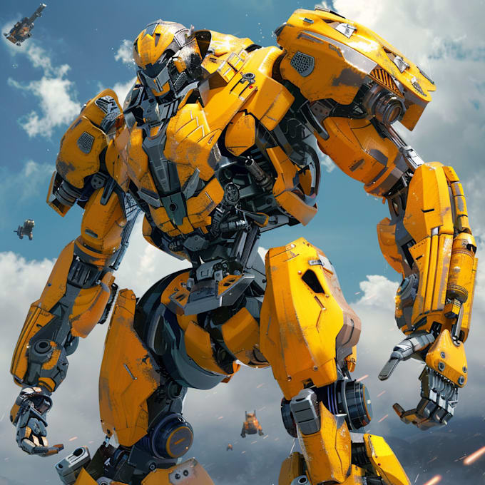 Draw awesome custom mecha, cyborg and robot character by Chekimpbell ...