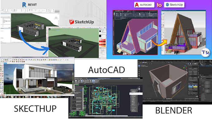 Convert 3d models to extensions skp, skb, rvt, fbx, stl, dwg, dxf, dae ...