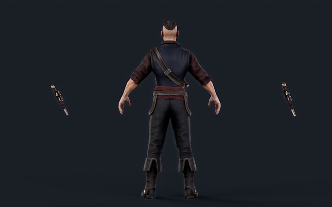 Ue5 control rig3d,game character,pbr texture,sharp3d,wonder studio rig ...