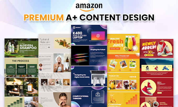 Design stunning amazon enhanced brand content ebc a plus infographic ...