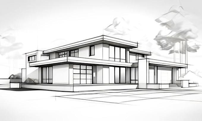 Draft autocad 2d architectural floor plan drawing, elevation by Thad_smith | Fiverr