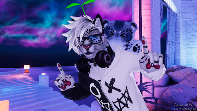 Create, upload vrchat avatar, furry fursona, nsfw, 3d vtuber,vrc ...
