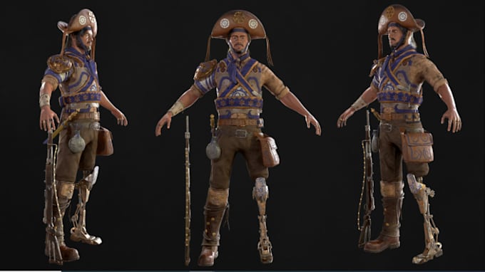 Port 3d model to dayz,shapr3d game character,glb model animation,walk ...