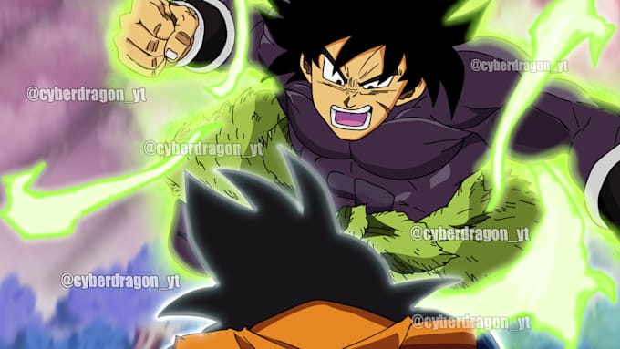 Draw custom anime style thumbnail for dbs and more anything by ...