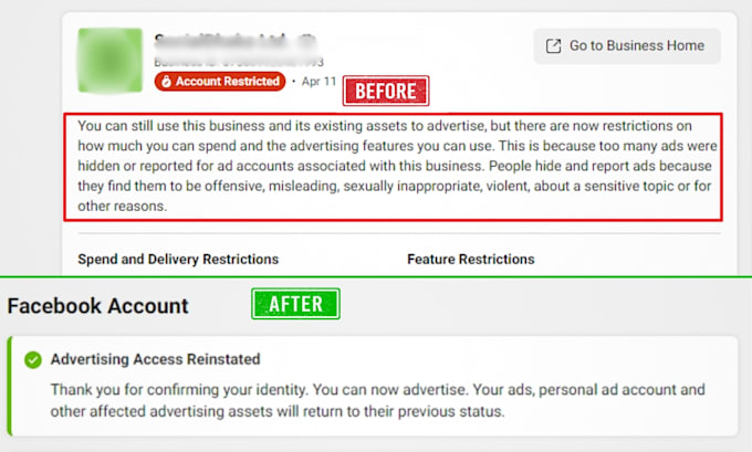 Manage meta business suite and fix restricted ad accounts by ...