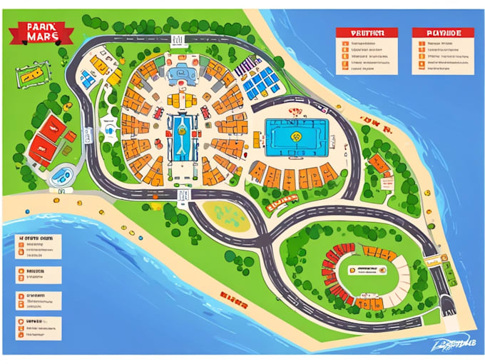 Design vector maps, festival maps, event maps, rv park maps by Dinaoone ...