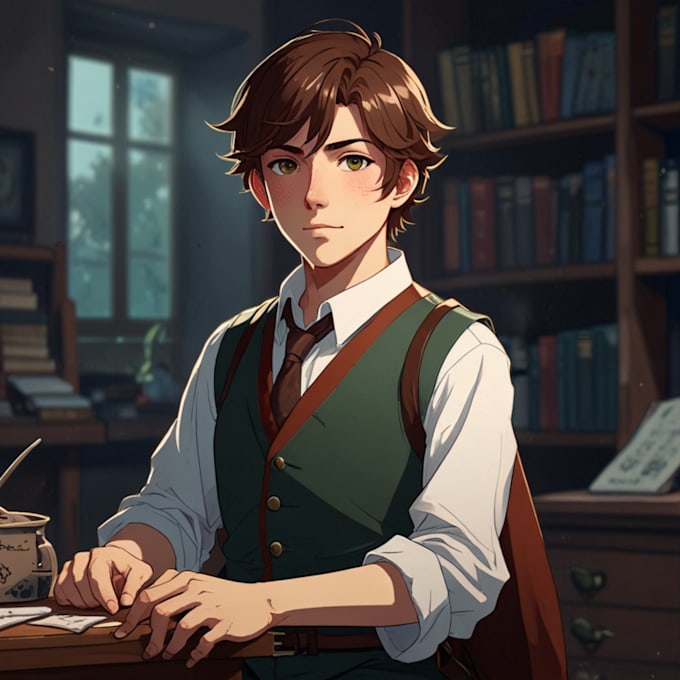 Create an anime style of your fan art, oc, dnd characters by Teanugus ...