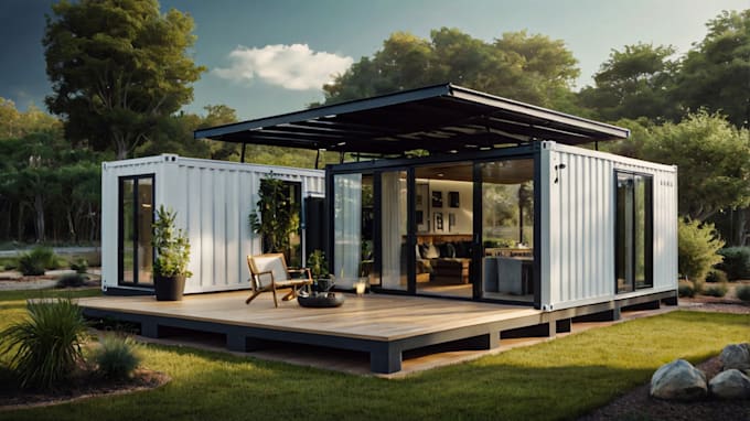 Design container tiny houses, cafes, shops in revit, sketchup, and d5 ...
