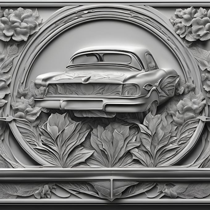 2d to 3d image tracing 3d laser engraving 3d bas relief dxf svg 3d ...