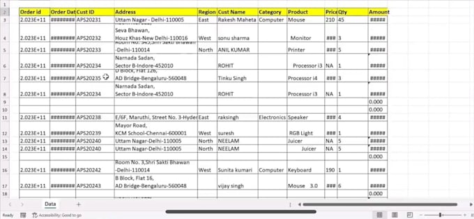 Clean, merge, split excel data, format excel and csv data by Mohsin_excel25 | Fiverr